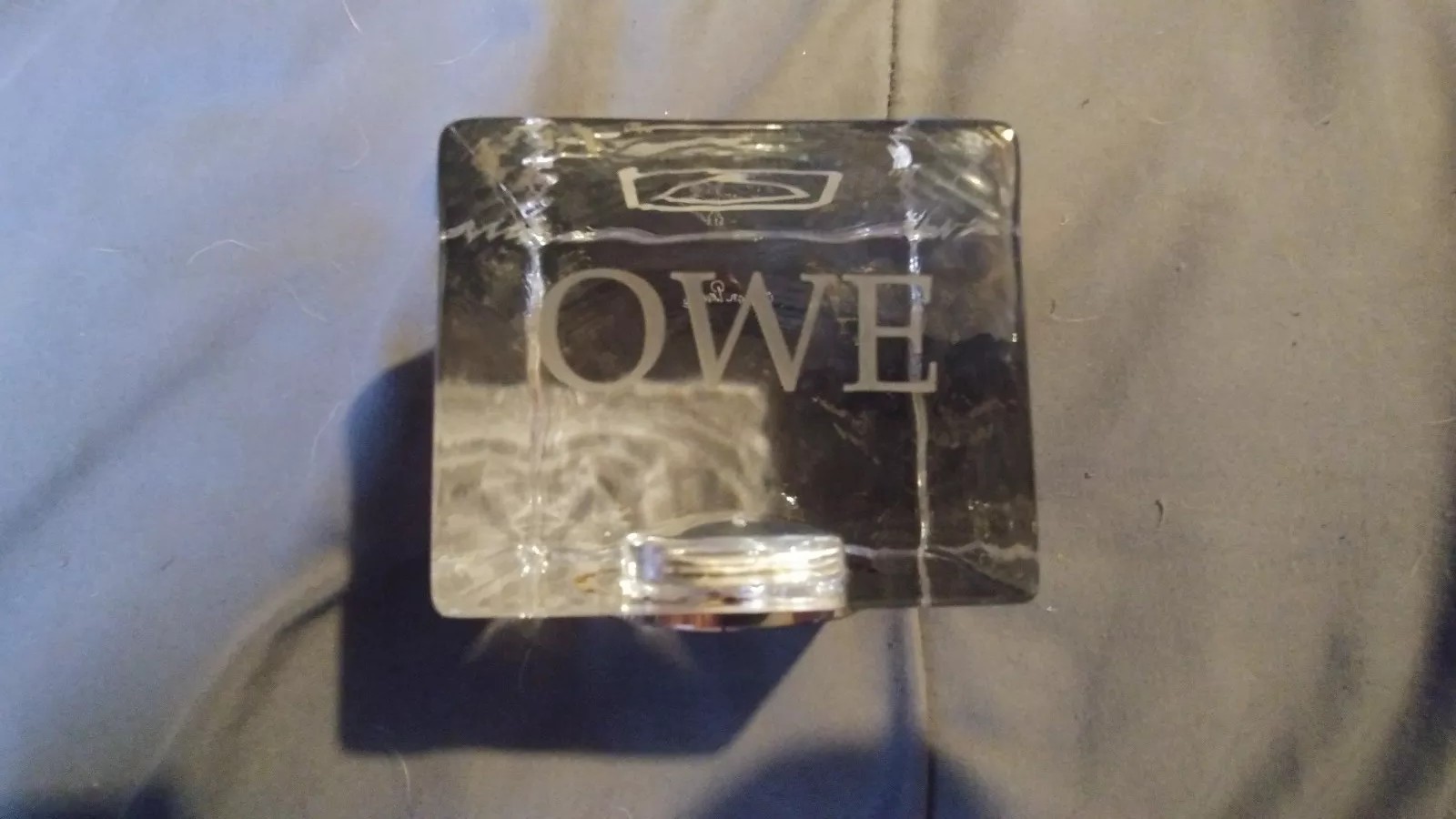 Simon Pearce Decorative Art Glass Cube Clock Paperweight Time Crystal ...