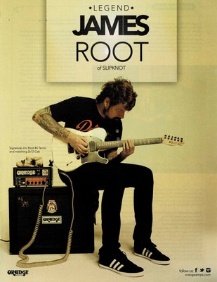 JIM ROOT of SLIPKNOT - ORANGE AMPS - 2014 Print Advertisement | eBay