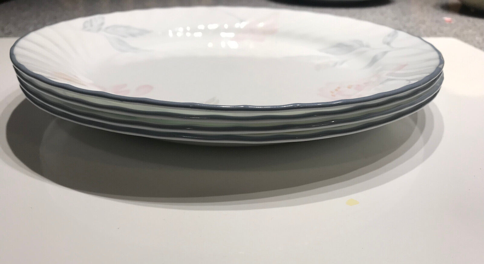 Corelle Pink Trio Pattern 4 Dinner Plates 10 Inches | eBay