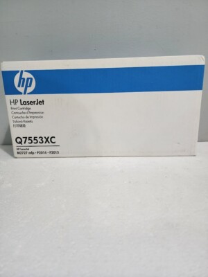 HP 53X High Yield Black Original LaserJet Toner Cartridge, Q7553XC | eBay