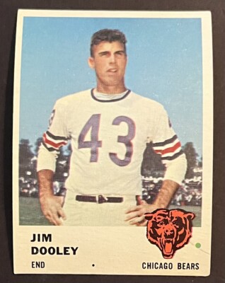 1961 FLEER JIM DOOLEY #4 CHICAGO BEARS SOFT CORNERS PRINT LINE 2 | eBay