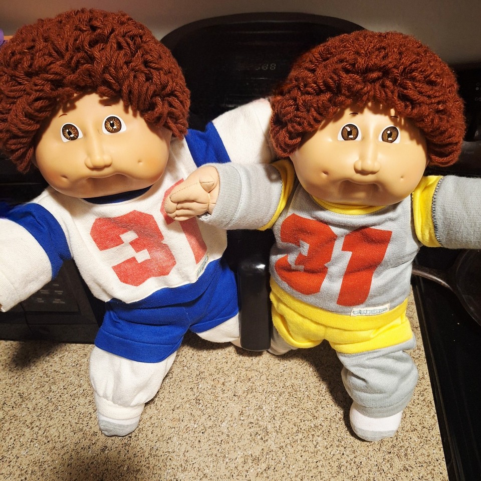 Vintage Cabbage Patch Football Boys With Original Outfits, No Shoes | eBay