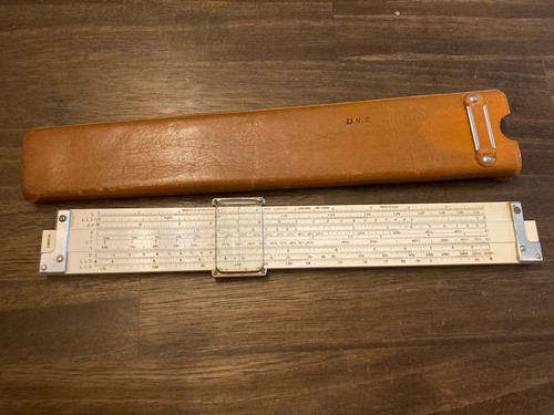 Vintage K&E Keuffel & Esser Slide Rule with Tan Leather Case | eBay