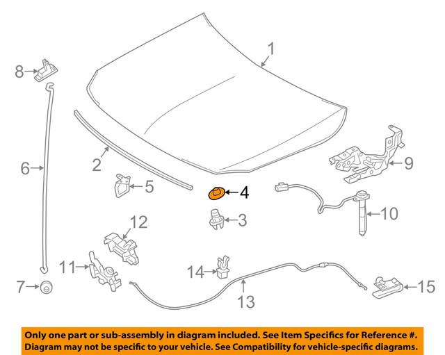 Mercedes MERCEDES-BENZ OEM 14-16 CLA250-Hood Rubber Bumper Cushion ...