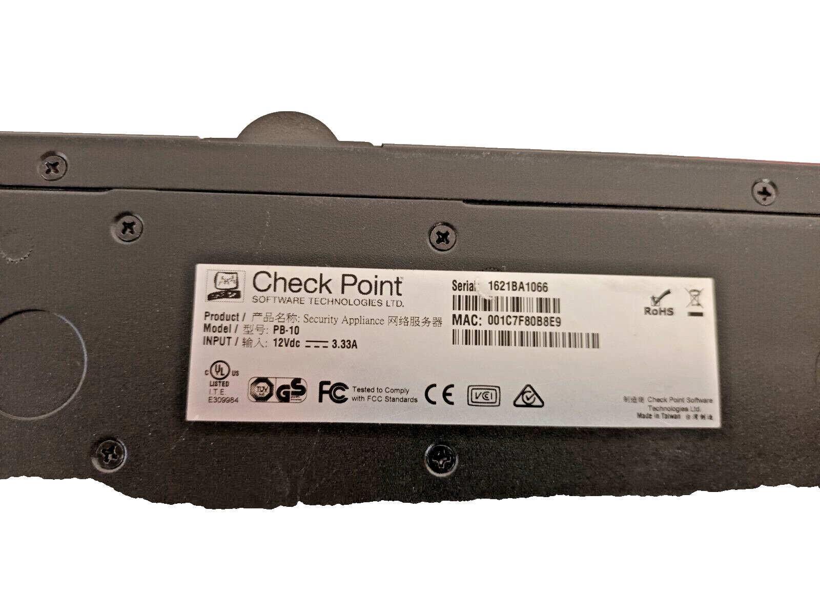 Check Point PB-10 Security Gateway with No PSU Checkpoint PB-10 VAT ...