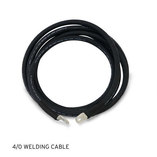 4/0 Welding Cable with Crimped Straight 1/2" ID Lugs - Made In USA ...