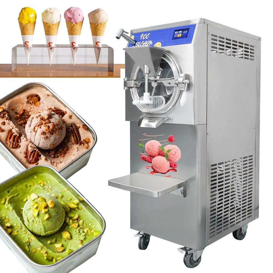 Wixkix Batch Freezer Italian Ice Maker Machine Gelato Ice Cream 13Gal/H ...
