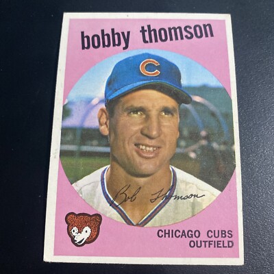 1959 Topps Baseball Bobby Thomson Chicago Cubs Card #429 | eBay