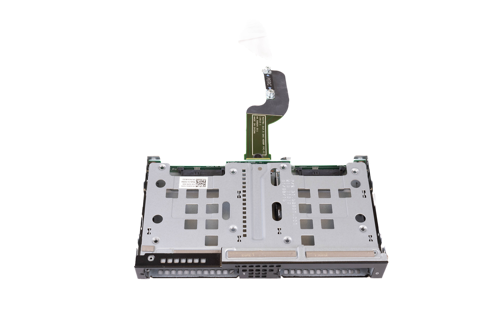 Dell PowerEdge 01W3J2 2.5" 2-Bay Hard Drive Cage HDD Assembly Tray ...
