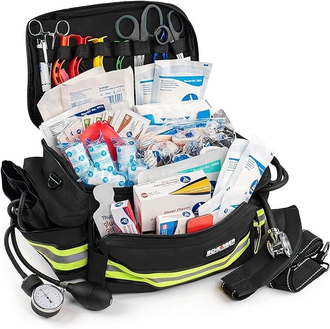 First Responder Bag | Fully-Stocked Professional Essentials EMT/EMS ...
