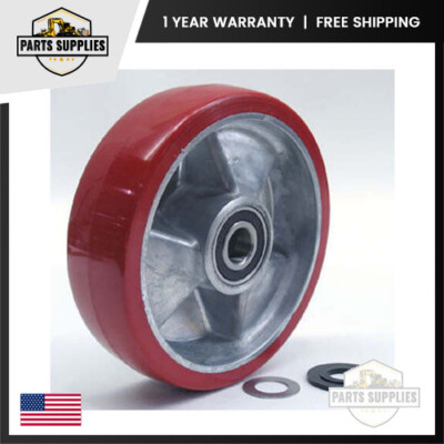 Pallet Jack Steer Wheel Assy Blue Giant MT-50 Ultra-Poly Aluminum 906 ...