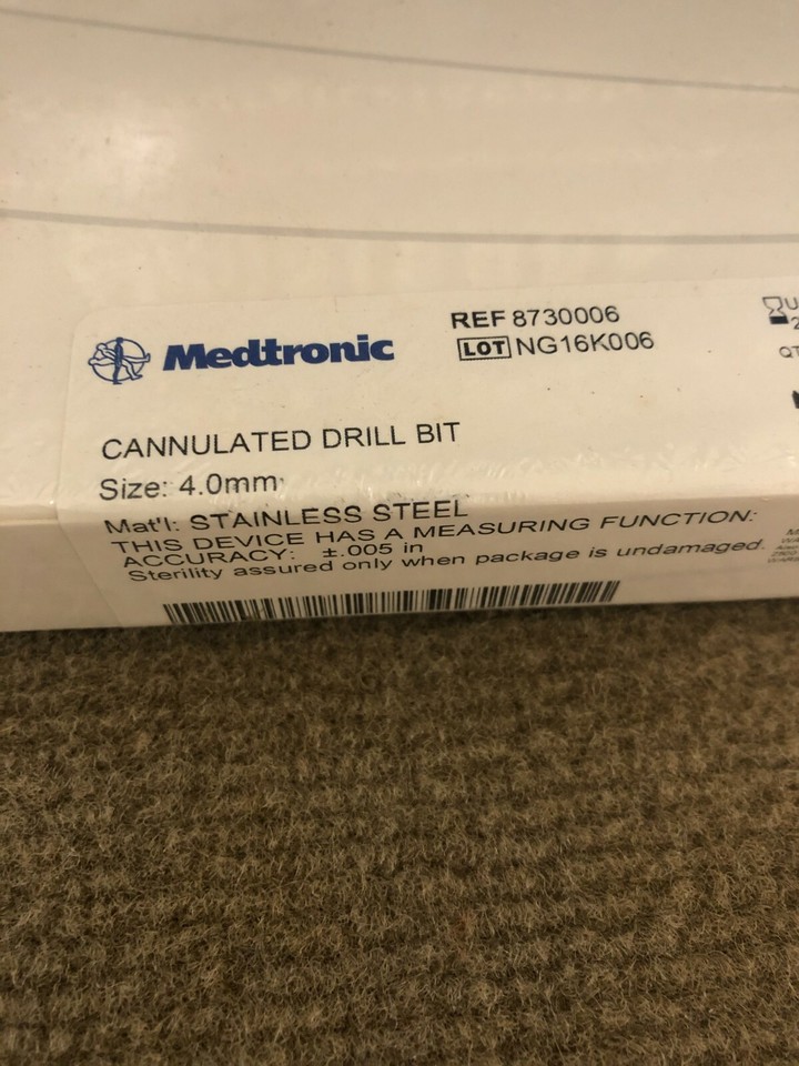 Medtronic REF 8730006 Cannulated Drill Bit | eBay