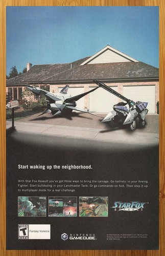 2005 Star Fox: Assault Gamecube Print Ad/Poster Official Video Game ...