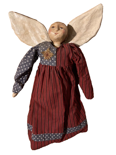 Sharon Andrew’s ESC Trading Company Primitive Folk Art Angel Americana ...