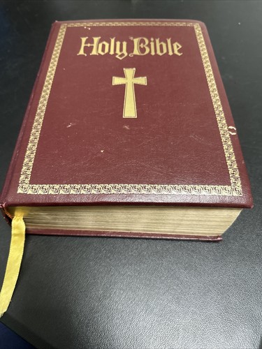 1988 The Holy Bible📚 Roman Catholic Red Letter Family Ed The New ...