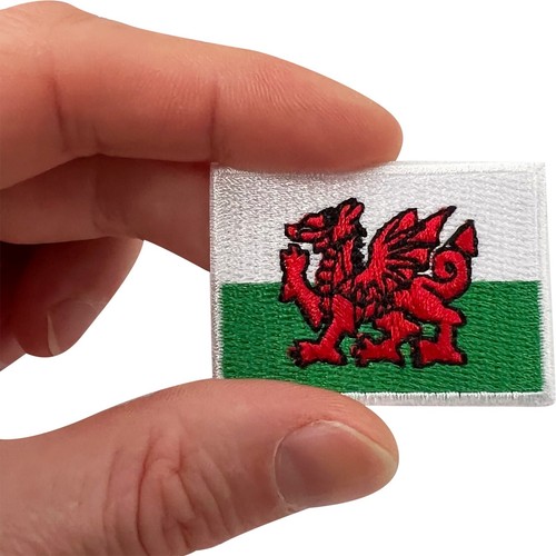 Mini Wales Flag Patch Iron Sew On T Shirt Welsh Football Small ...