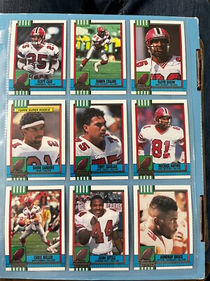 NFL 1990 TOPPS ATLANTA FALCONS SET W/ #469 DEION SANDERS | eBay