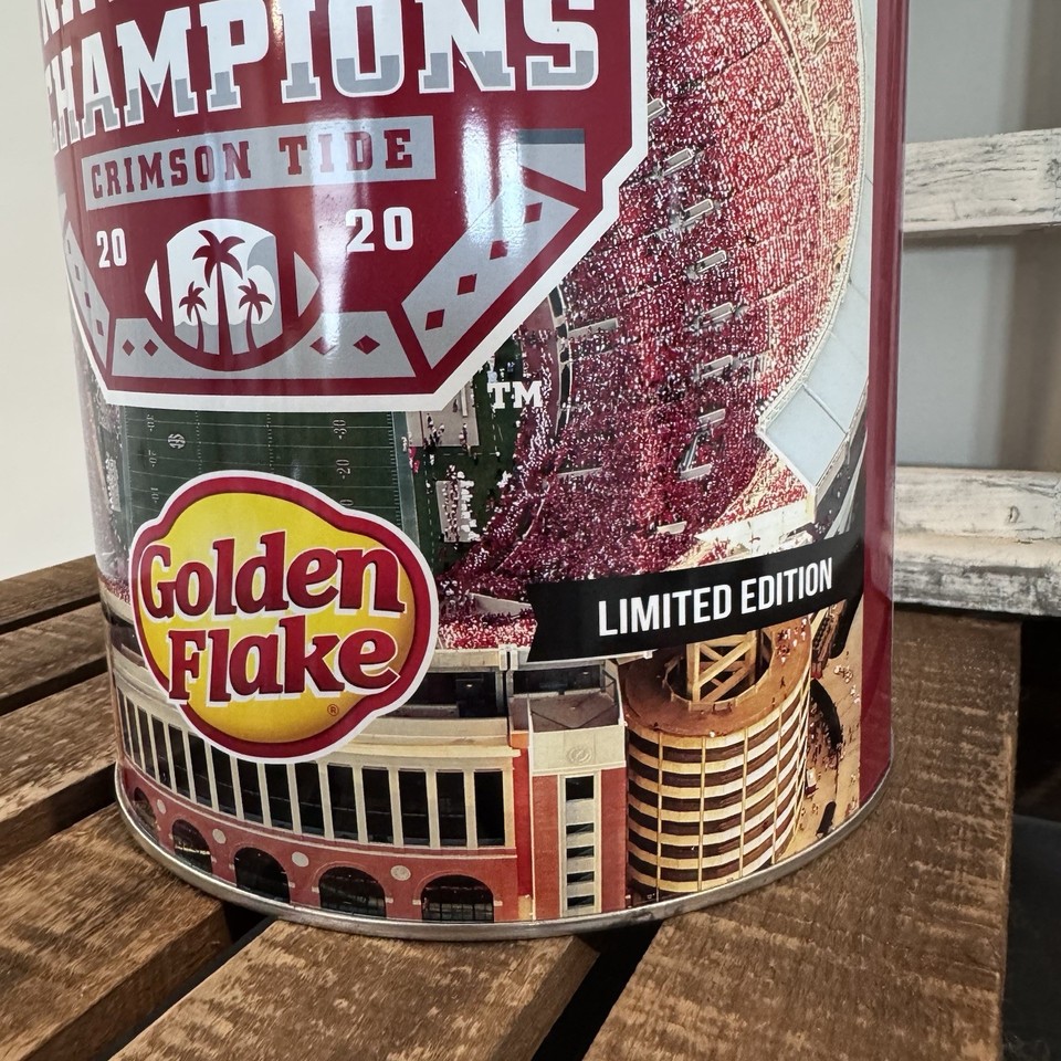 Golden Flake Alabama Crimson Tide National Champions Collctor Tin W ...