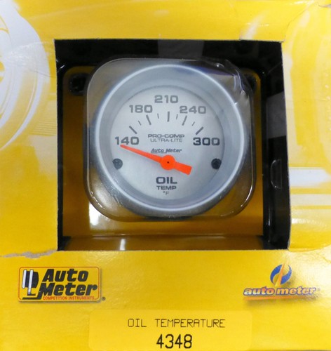 Auto Meter 4348 Ultra Lite Pro Comp Electric Oil Temarature Gauge 100 ...