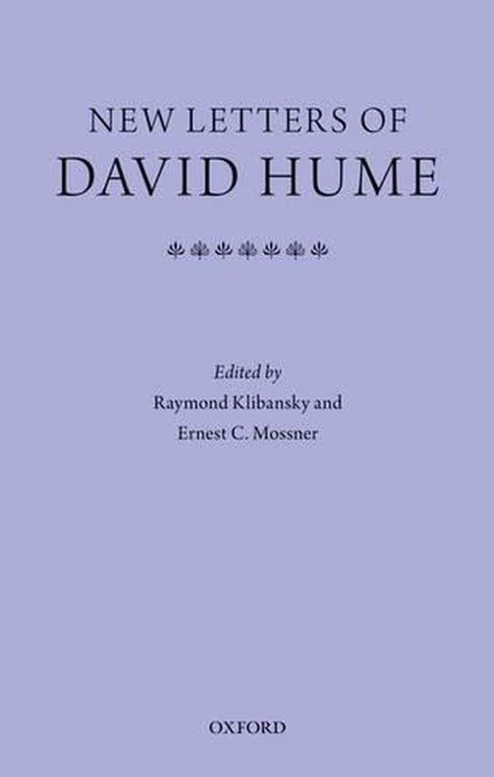 New Letters of David Hume by Raymond Klibansky (English) Paperback Book ...