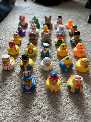 Rubber Ducks Set Of 28 for Duck, Duck, J33P, Cruise Line Ducking- New ...