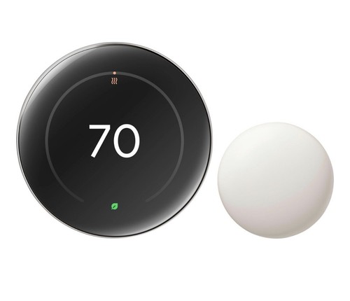Google Nest Learning Thermostat 4th Gen+ Sensor GA05551-US POLISHED ...