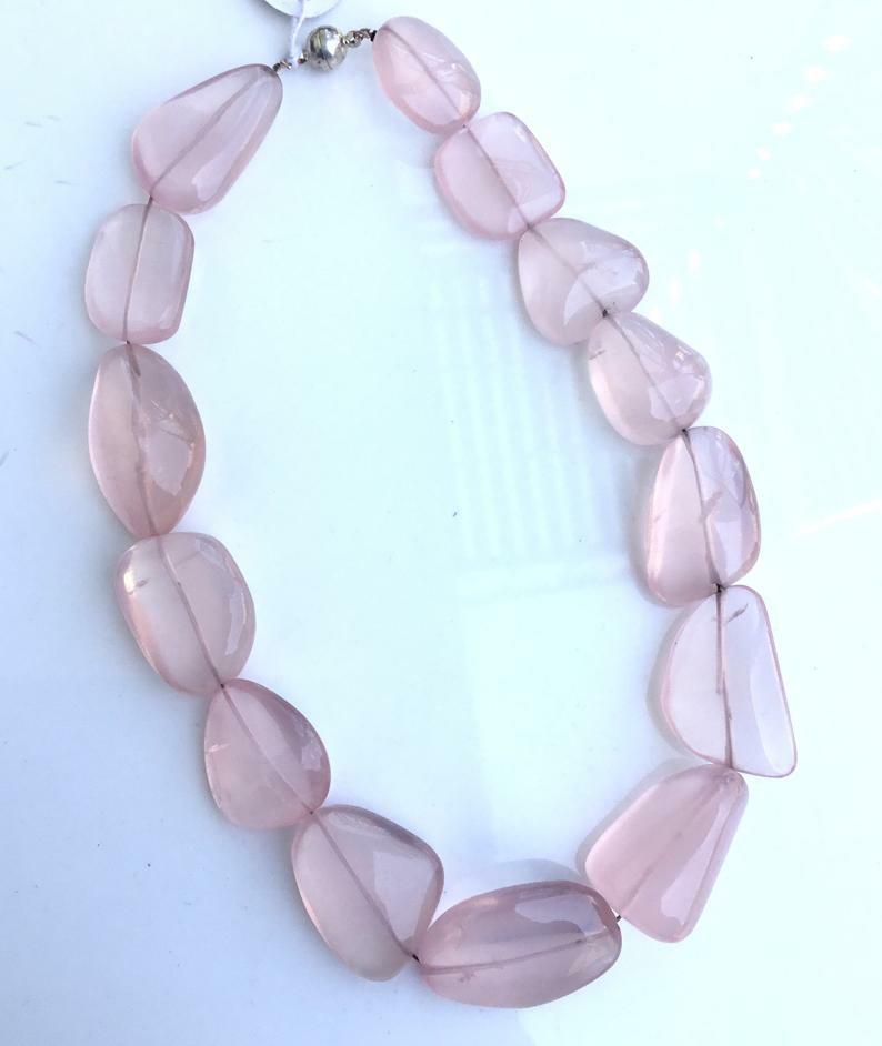 Rose Quartz Smooth Tumbles Natural Gemstone | eBay