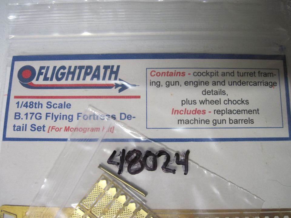 Flightpath 1/48 B-17G Flying Fortress Detail Set for Monogram Kit #48-024 | eBay