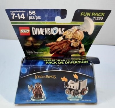 LEGO Dimensions The Lord Of The Rings Fun Pack 71220 Gimli & Axe ...