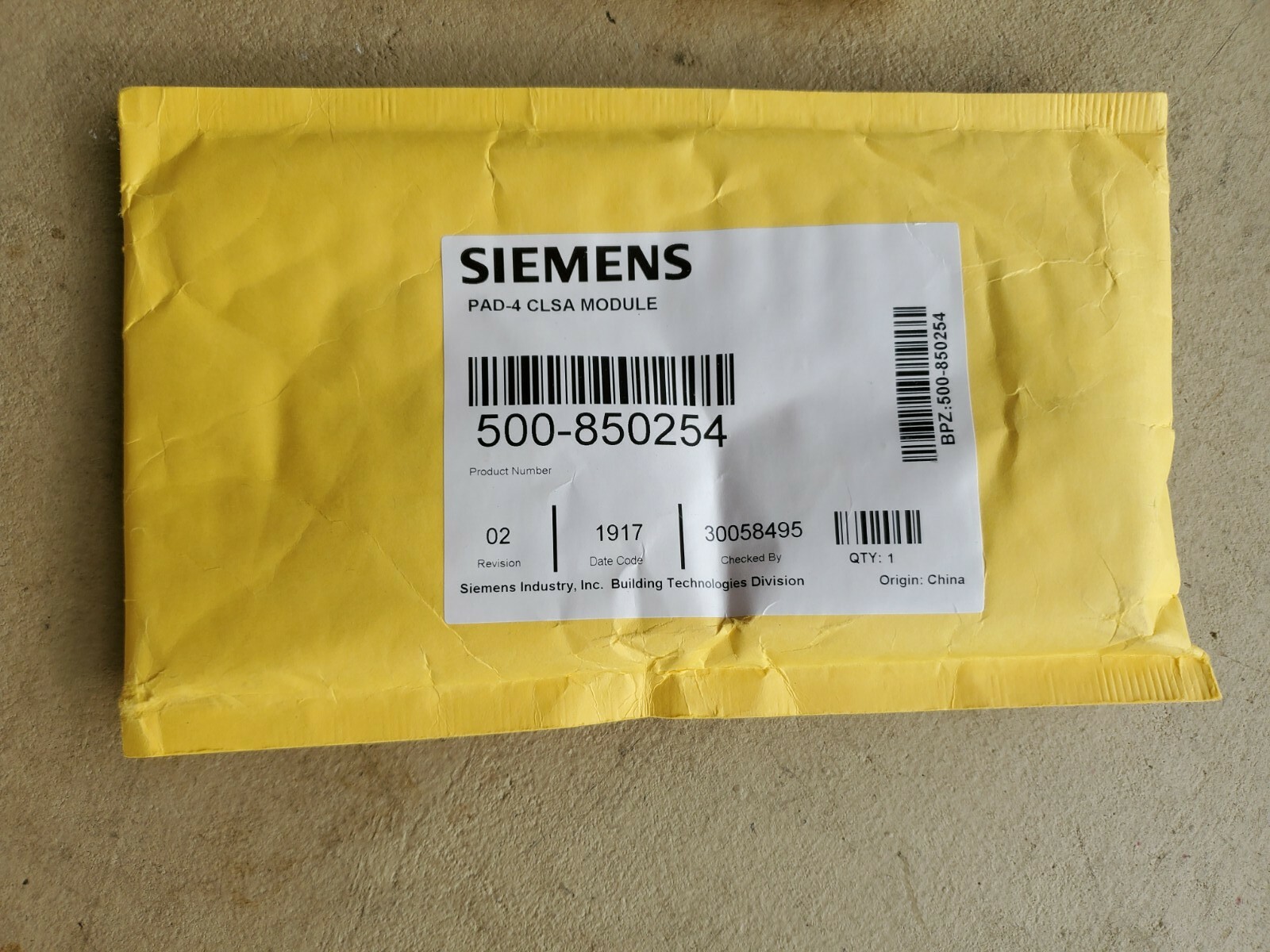 Siemens PAD-4-CLSA Module NAC extender 500-850254 Fire Alarms -NEW | eBay