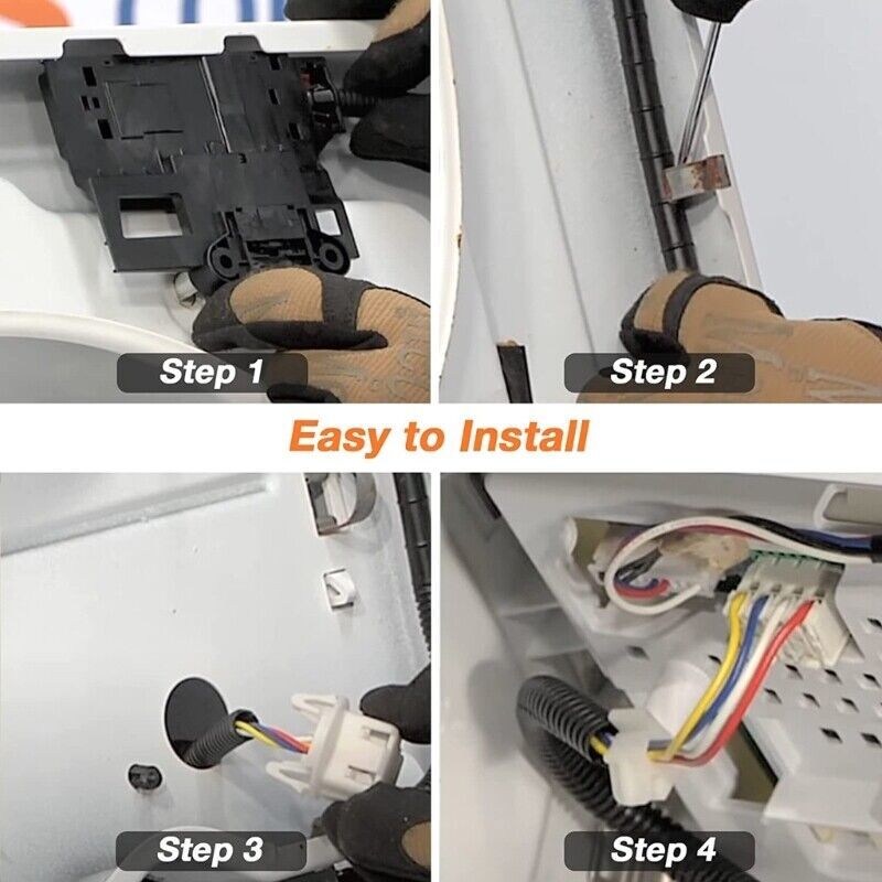 Washer Lid Lock Latch Switch Kit for Roper RTW4640YQ1 RTW4640YQ0 ...
