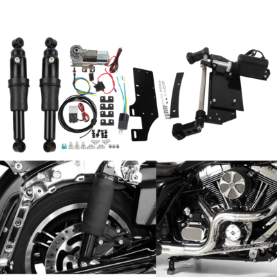 Rear Air Ride Suspension W/ Electric Center Stand For Harley Touring 09 ...