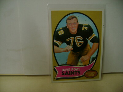 1970 TOPPS FOOTBALL #101 DAVE ROWE ROOKIE EX MT | eBay