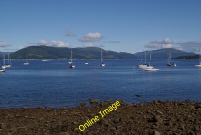 Photo 6x4 Moorings off Ashton Gourock With Strone Point in the distance ...