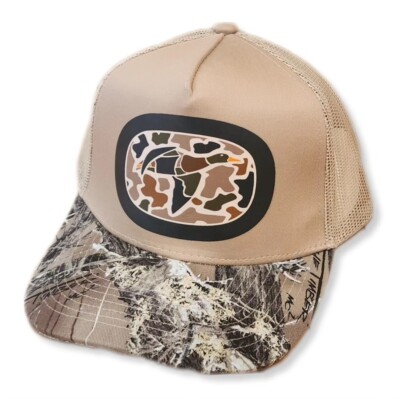 Khaki Camo Duck Snapback Hunting Hat Camouflage | eBay
