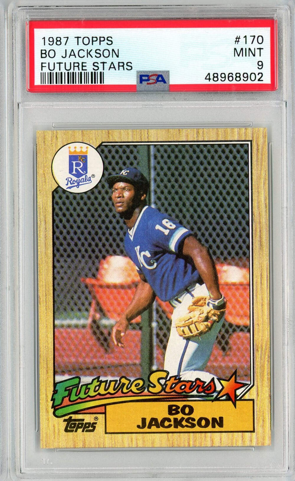 Graded 1987 Topps Bo Jackson #170 Rookie RC Baseball Card PSA 9 Mint | eBay