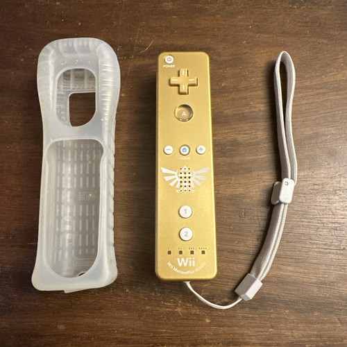 Nintendo Wii Zelda Skyward Sword Remote Controller - Gold - Tested ...