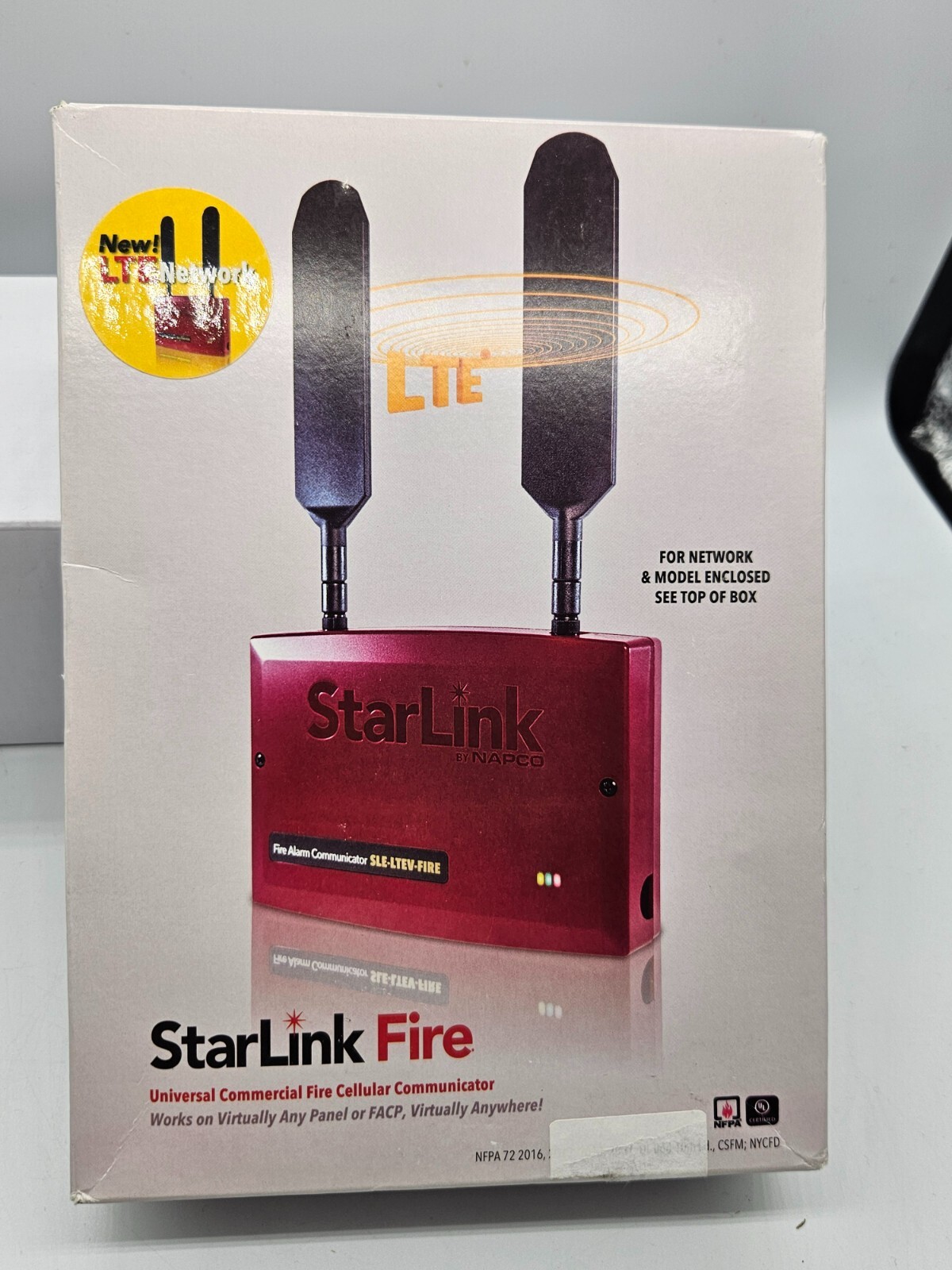 NAPCO Starlink Fire SLE-LTEV-FIRE Fire Alarm Communicator Verizon ...