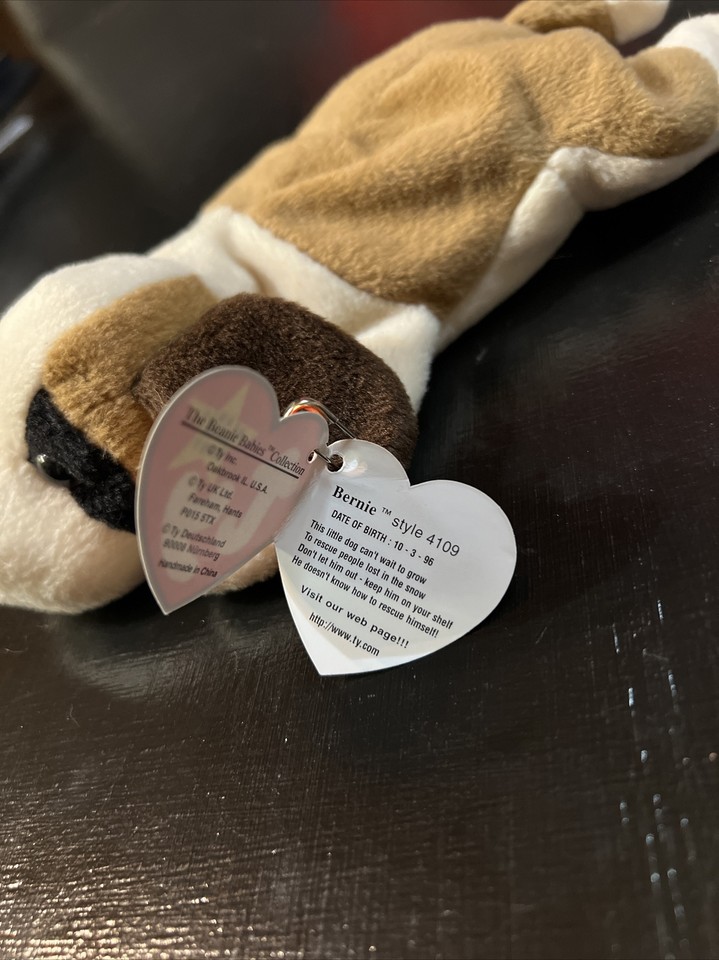 Beanie Baby Bernie 1996 Pvc | eBay