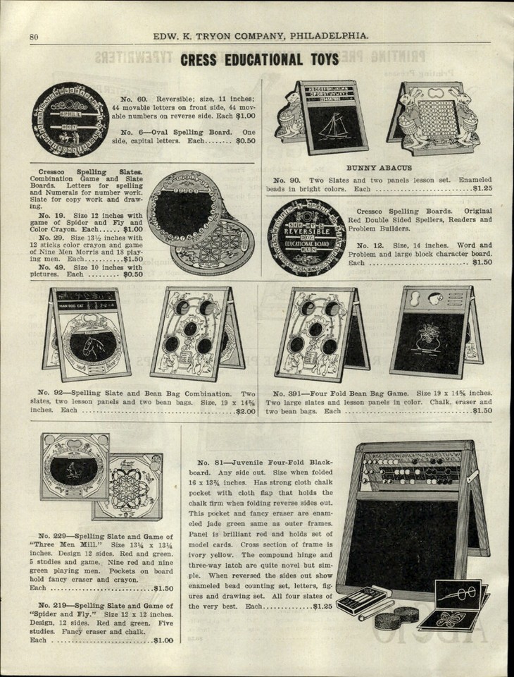 1931 PAPER AD Toy Printing Press Self Inking The Master Printer Set ...