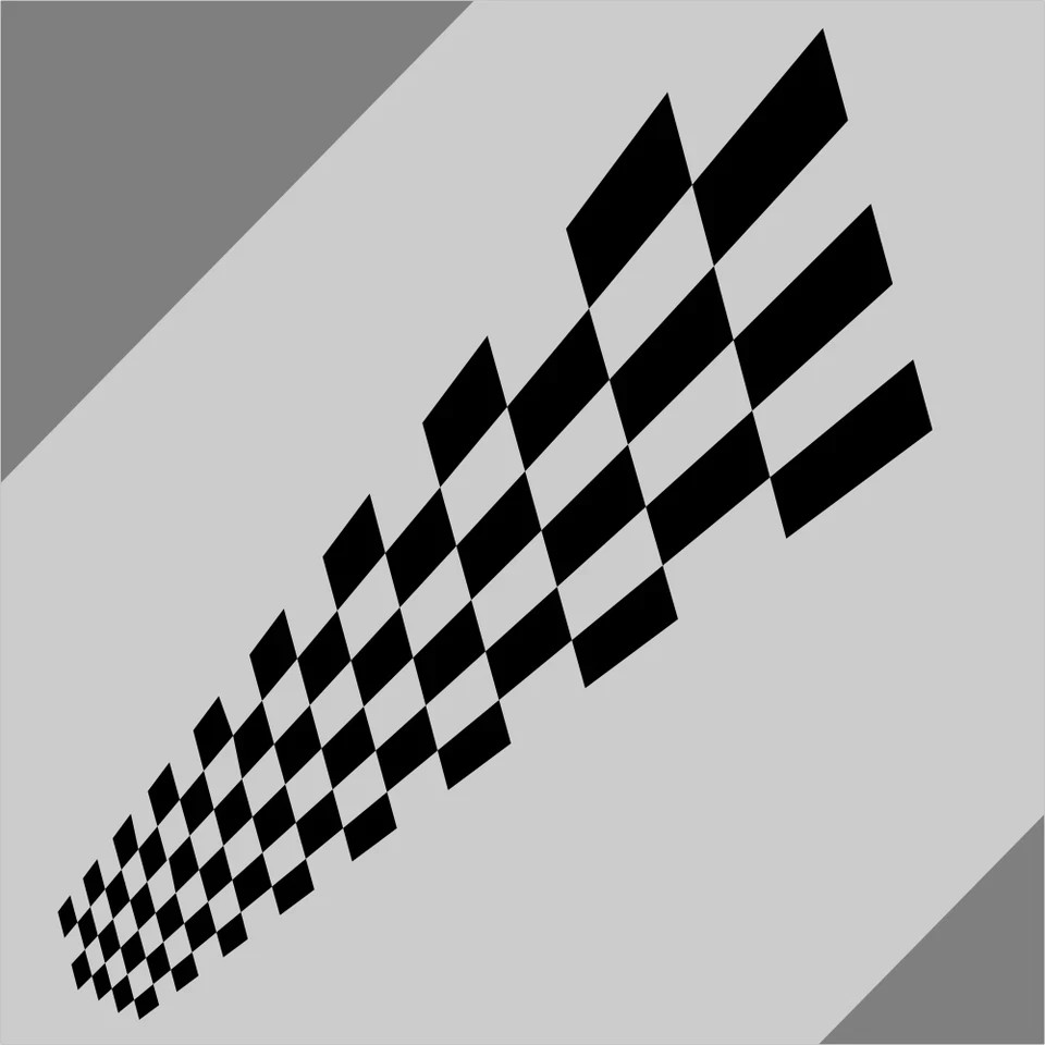 Car Sticker Checkered Flag 12'' Motorcycle Vinyl Scratch Bumper Decal ...