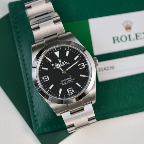 Rolex Explorer 1 39mm 214270 2017 +l Warranty MK2 Lume 369 | eBay