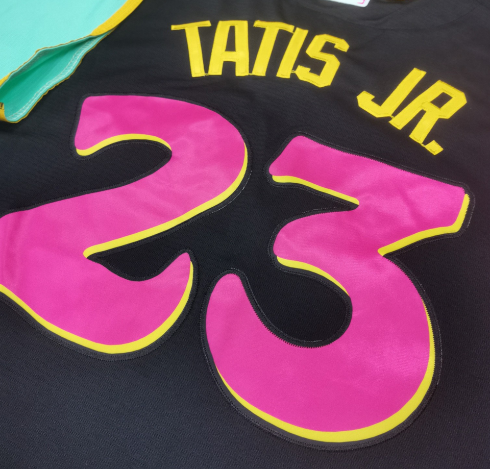 Fernando Tatis Jr. #23 Padres City Black Cool Base Sewn Stitched Jersey ...