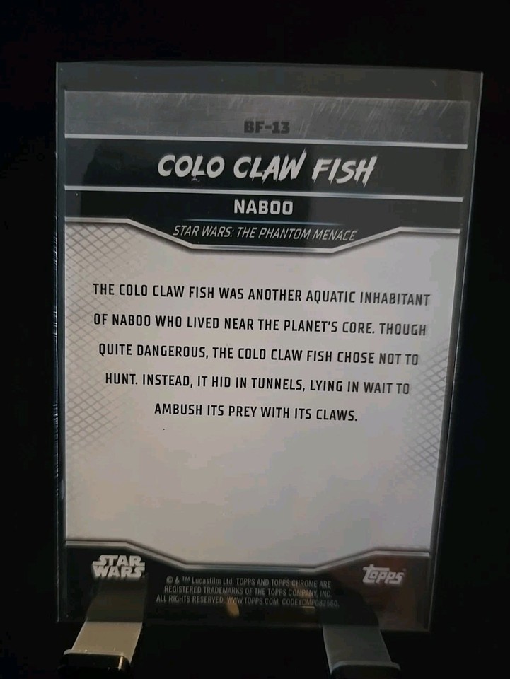 2024 Topps Star Wars Hyperspace COLO CLAW FISH NABOO #BF-13 / MINT | eBay