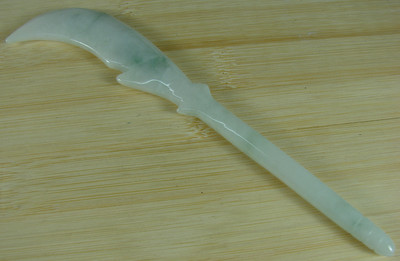 Handmade Green Jade Sword Grade A Jadeite Pendant Emerald 刀 A-077-2 | eBay