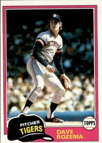 1981 Topps #614 Dave Rozema Detroit Tigers Baseball | eBay