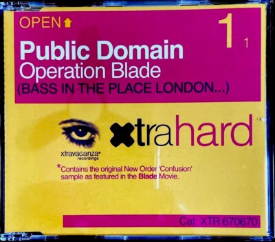 PUBLIC DOMAIN Operation BLADE Vampire Movie club scene UK CD NEW ORDER ...