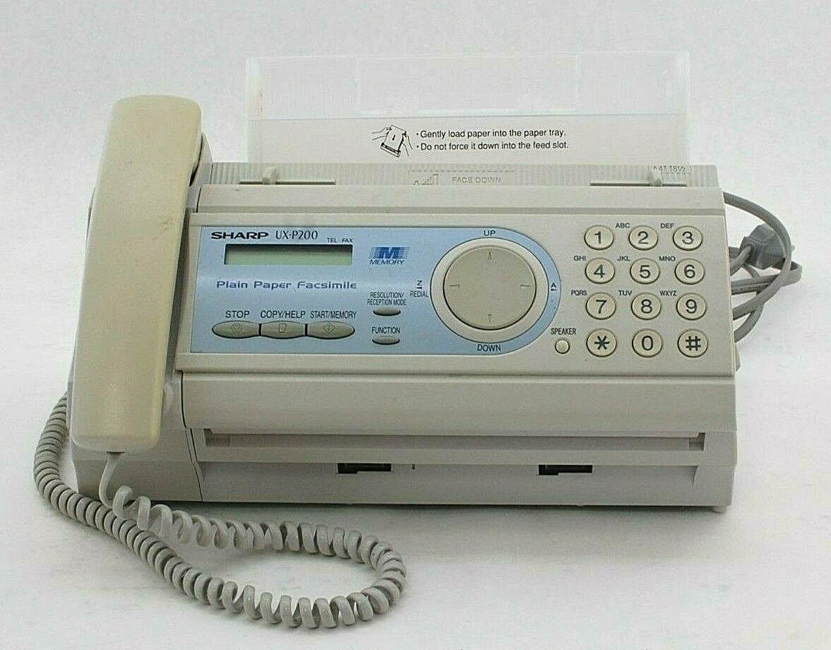 Sharp UX-P200 Plain Paper Facsimile Fax Machine | eBay