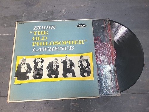 Eddie Lawrence, 33 rpm vinyl- The Old Philosopher VINTAGE NICE CRL 57155 RECORD | eBay
