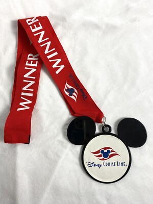 NEW Disney Cruise Line DCL WINNER Mickey Mouse Lanyard Medal Medallion ...
